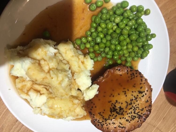 Most British thing you will ever eat: Chicken and Mushroom Pie, Mashed ...