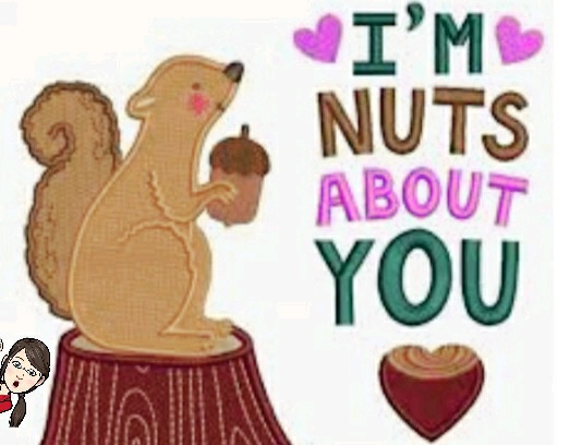 I'm nuts about you...!🌹💕 📌notes: 💌the "nuts" here is used as adjective ...