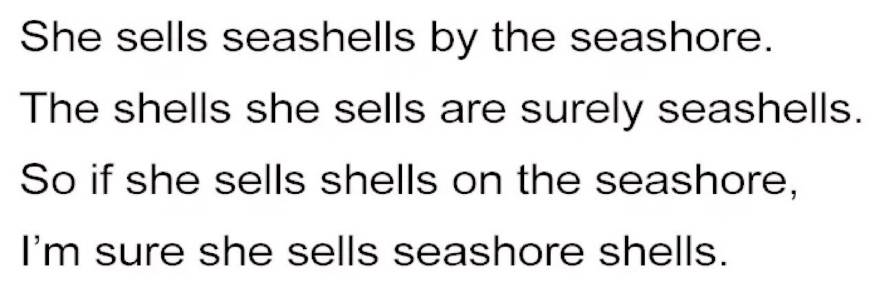 Classic English Tongue Twister ep 1 👅 “ She sells seashells by the ...
