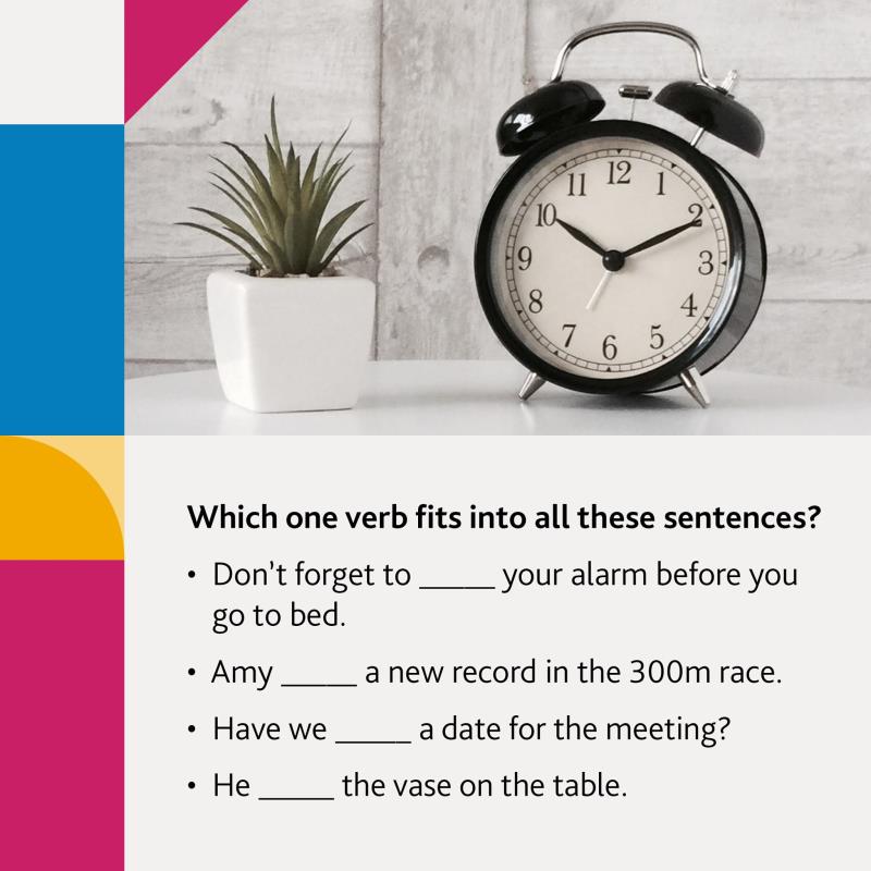 Some verbs are so versatile – they have lots of different meanings and ...