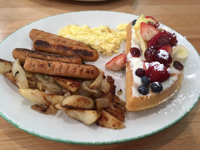 For those who didn’t like my full waffle breakfast last moment, here a ...